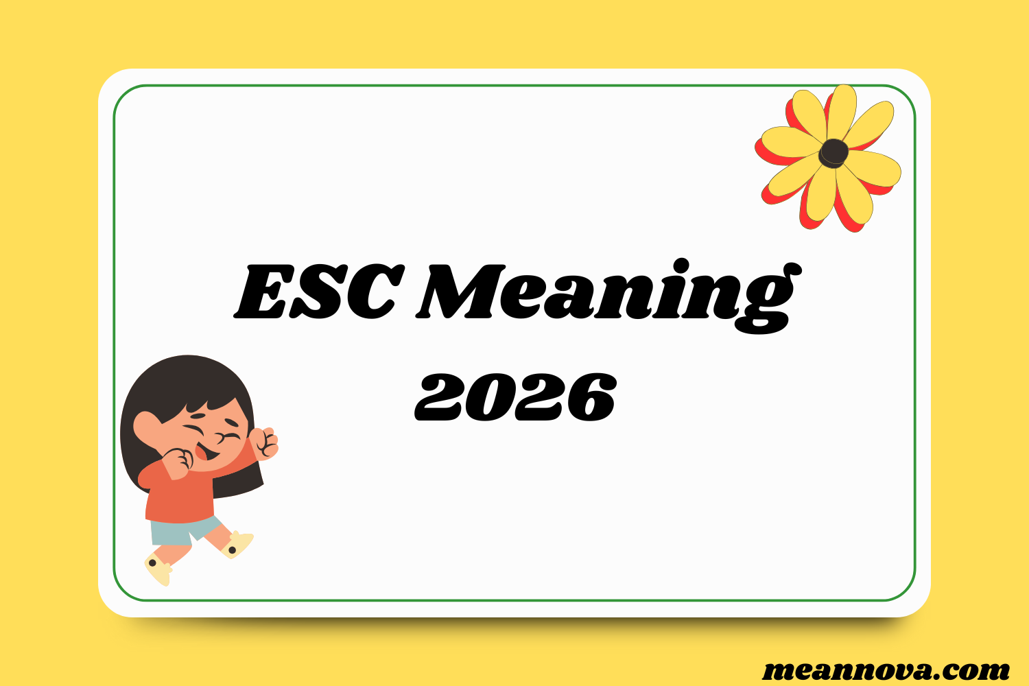ESC Meaning Explained What ESC Really Stands 2026